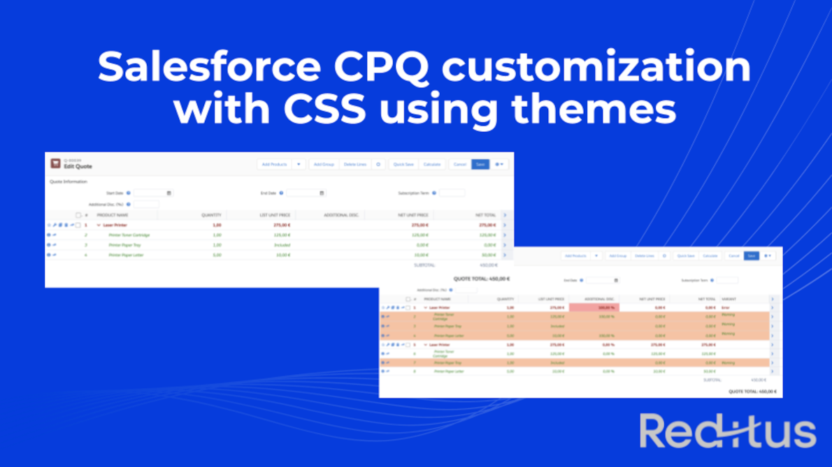 Salesforce Cpq Qle Customization With Css Using Themes Reditus 0613